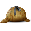 Agent, hat, detective icon