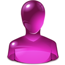 pink, user icon