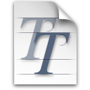 Font, truetype icon
