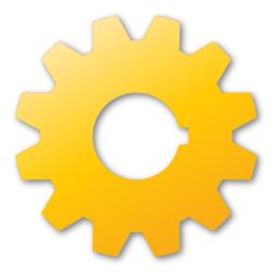 Gear, yellow icon
