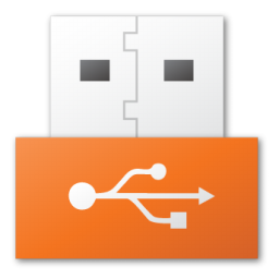 Usb, red icon