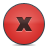 button, red, delete icon