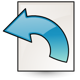 Revert, document icon