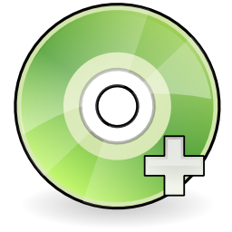 Dev, dvdr, disc, plus icon