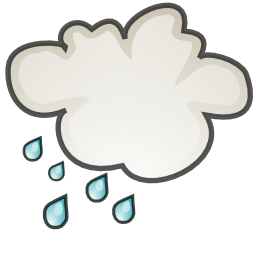 scattered, showers, weather icon