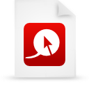 document, File, red, paper icon