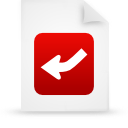 File, red, paper, document icon