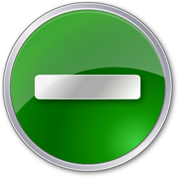 Circle, Minus, green icon