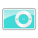 shuffle, teal, 2g, ipod icon