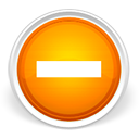 Orange, Minus icon