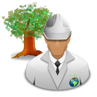Engineer, environmental, green icon