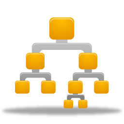 Binary, Department, Tree, organization chart icon