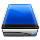 Blue, drive icon