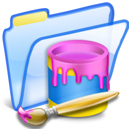 Folder, paint icon
