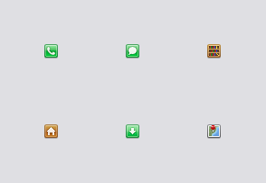 iPhone Sidebar icons