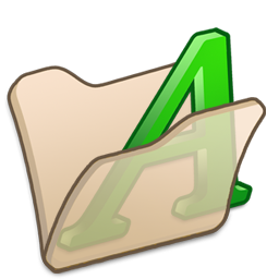 Folder, Beige, Font icon
