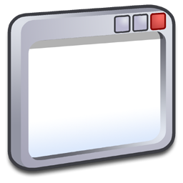 windows, silver icon