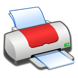 printer, red icon