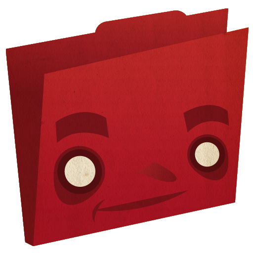 red, Folder icon