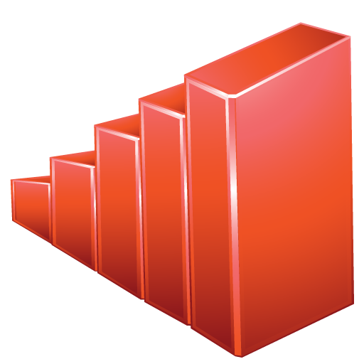 graph, red icon
