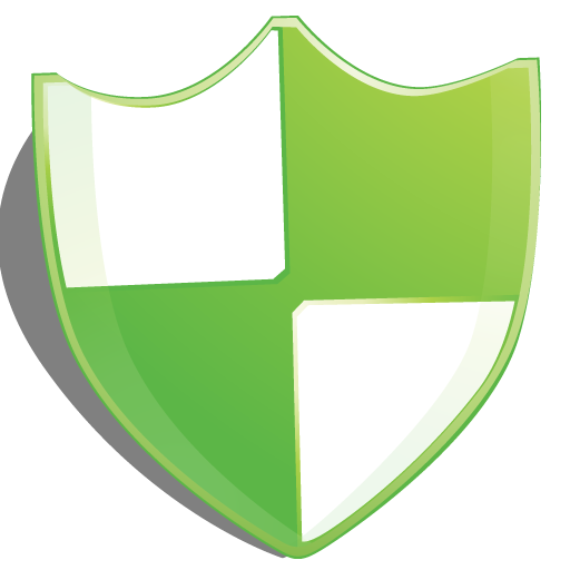 Protection, shield, green icon