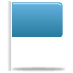 Blue, flag icon