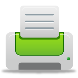 green, printer icon