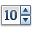 Numeric, stepper icon