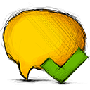 Accept, Comment icon