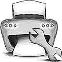 printer, settings icon