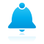 Blue, bell icon