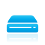 Blue, Hard, drive icon