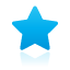 star, Blue icon