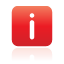 red, Information, button icon