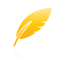 yellow, quill icon