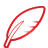 Basic, quill, red icon