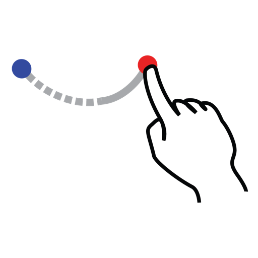 stroke, Arc, Gestureworks, Up, shape icon