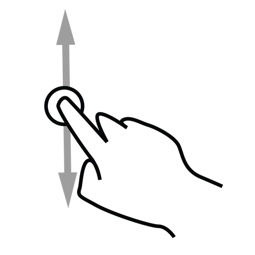 One, Finger, scroll, Gestureworks icon