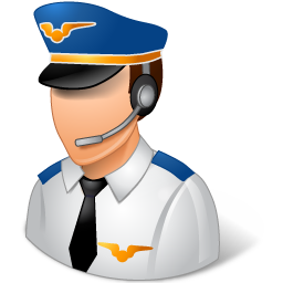 male, pilot icon