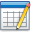 Edit, table icon
