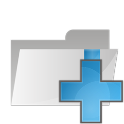 Folder, plus icon