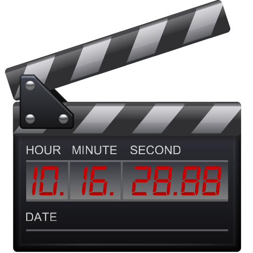 Clip, movie, timestamp, film icon