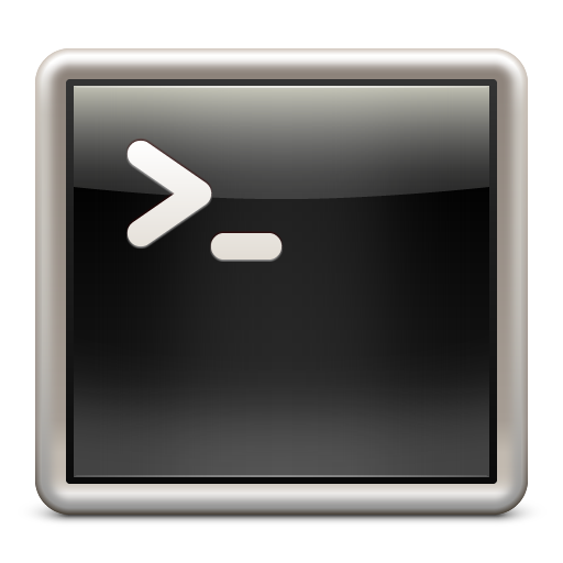 terminal, soda, red icon