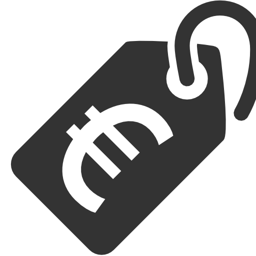 Euro, Price, tag icon