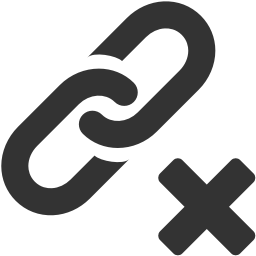 delete, Link icon