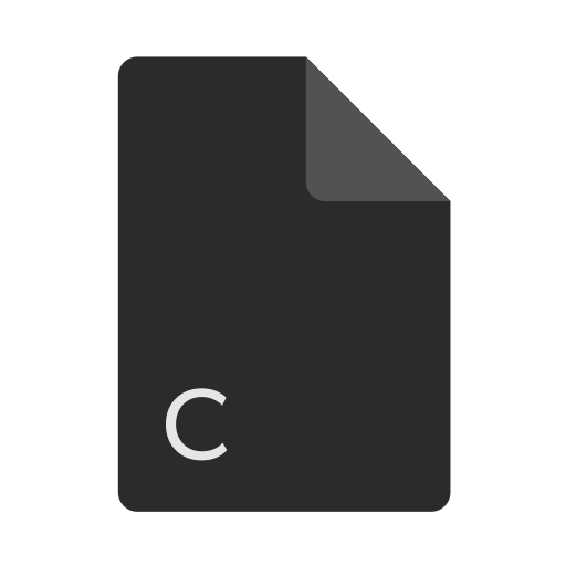 Extension, Format, File, C icon