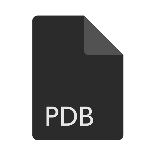 Extension, pdb, File, Format icon
