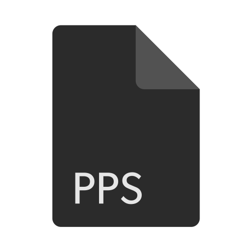 Extension, File, Format, Pps icon