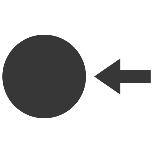 Arrow, Circle, point icon