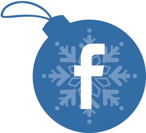 Facebook, christmas, Ball icon